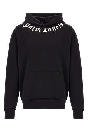 Palm Angels Logo Hoodie - Black