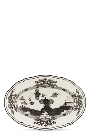 GINORI 1735 Raviera 'oriente Italiano' ⌀ 22.5 Cm - White/black