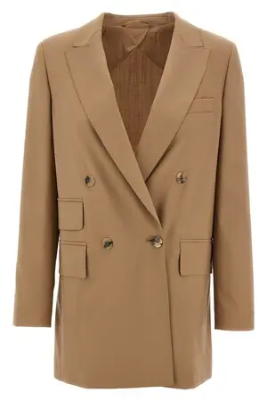 Max Mara Nebbie Wool Blazer - Beige