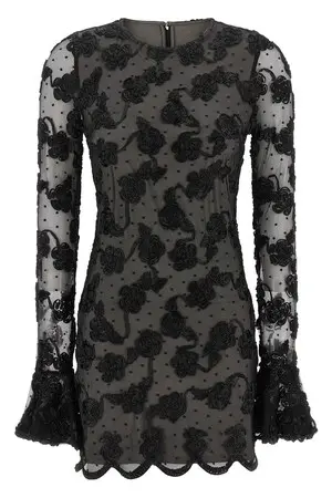ROTATE BY BIRGER CHRISTENSEN Flower Mesh Dress