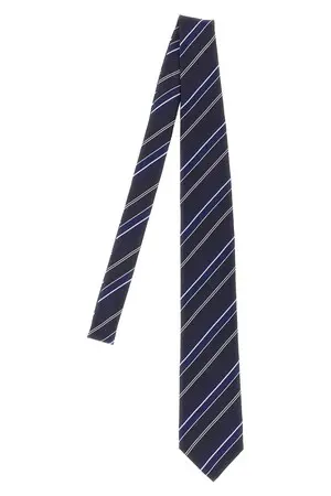 TOM FORD Diagonal Striped Tie - Blue