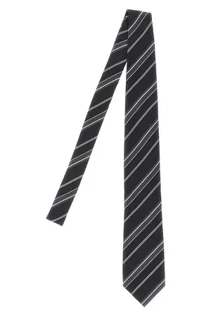 TOM FORD Diagonal Striped Tie - Black