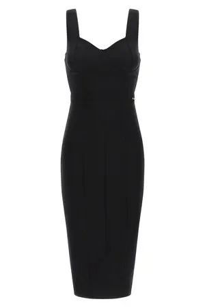 Elisabetta Franchi Scuba Midi Dress