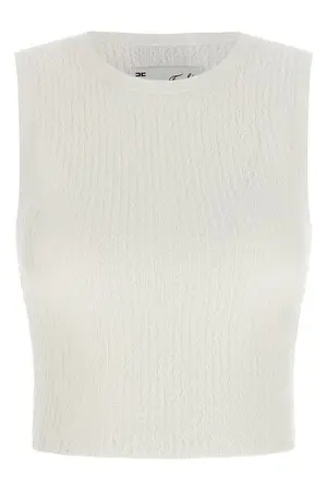 Elisabetta Franchi Ribbed Crop Top