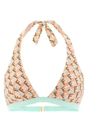 Fendi Ff Waves Bikini Top - Multi
