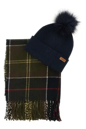 Barbour Dover & Haile Cap And Scarf Set - Multi
