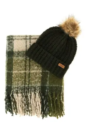 Barbour Saltburn' Set: Cap + Scarf - Multi