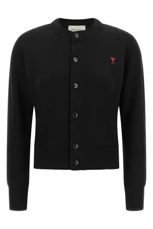 AMI Paris De Coeur Cardigan - Black