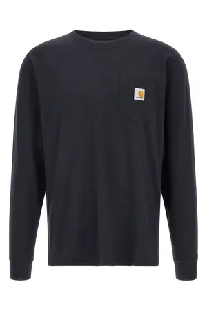 Carhartt Work In Progress Logo Patch T-shirt - Blue