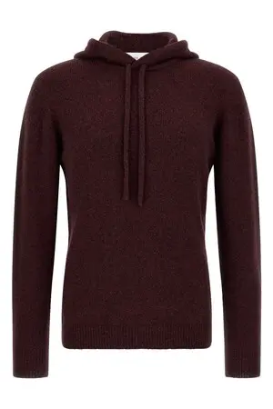 ROBERTO COLLINA Hooded Sweater - Bordeaux