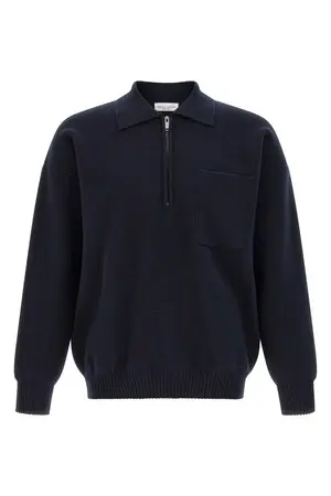 ROBERTO COLLINA Merino Wool Polo Shirt - Blue