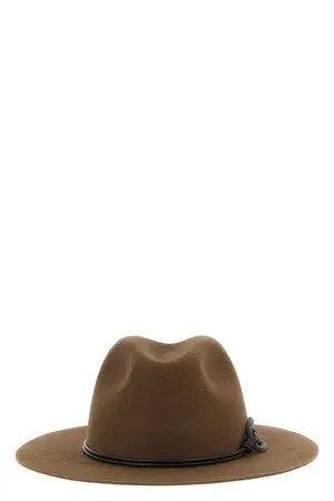 Brunello Cucinelli Monile Fedora Hat - Brown