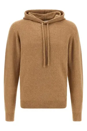 ROBERTO COLLINA Hooded Sweater - Beige