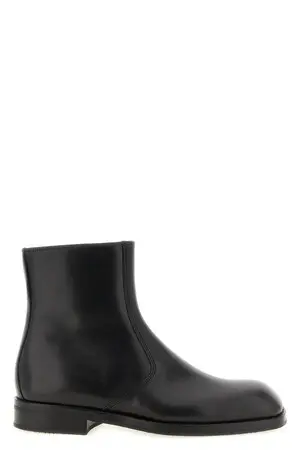LEMAIRE Zip Ankle Boots - Black