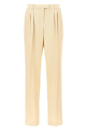 TOM FORD Silk And Wool Pleated Trousers