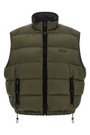 Miu Miu Technical Pongé Padded Vest