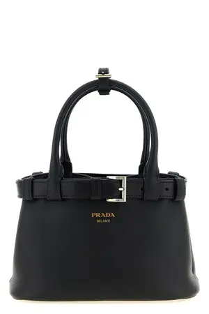 Prada Buckle Small Handbag - Black