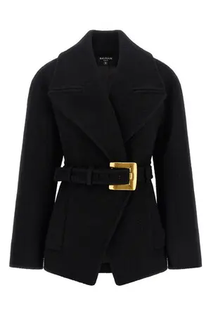 Balmain Anthem Belted Caban