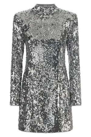 Balmain Sequin Dress - Silver