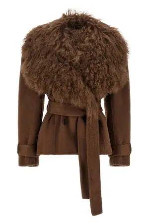 Giuseppe Di Morabito Shearling Neck Coat
