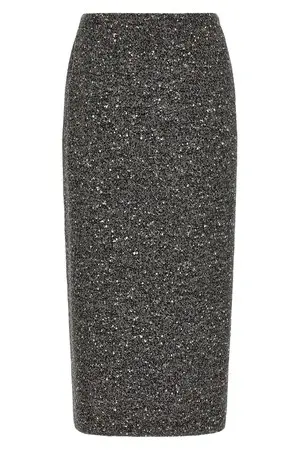 Valentino Garavani Chevron Bouclé Skirt