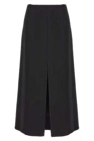 Ermanno Scervino Virgin Wool Long Cloth Skirt