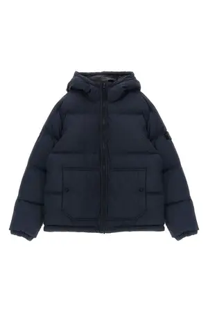 Stone Island Badge Down Jacket - Blue