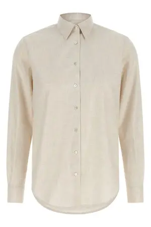 XACUS Marta' Flannel Shirt - Beige