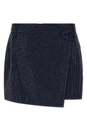 Pinko Soave Embellished Wrap Miniskirt