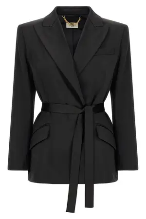 Elisabetta Franchi Stretch Satin Blazer