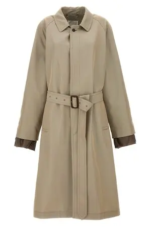 MAISON MARGIELA Long Single-breasted Trench Coat