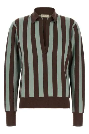 Alberto Biani Striped Cashmere Polo - Multi