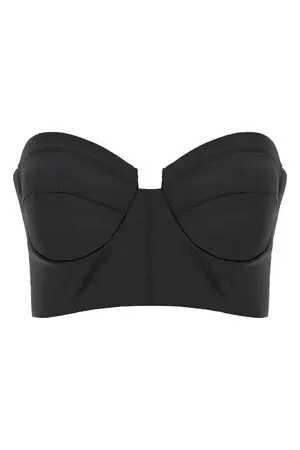 Elisabetta Franchi Bustier Top - Black