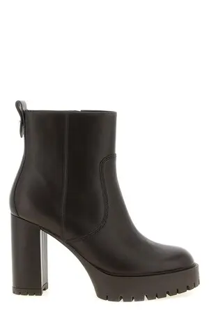 Pinko Clara Leather Ankle Boots
