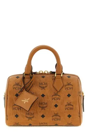 Mcm Ella Boston Small Handbag - Brown