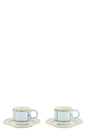GINORI 1735 'diva' Coffee Set Light Blue