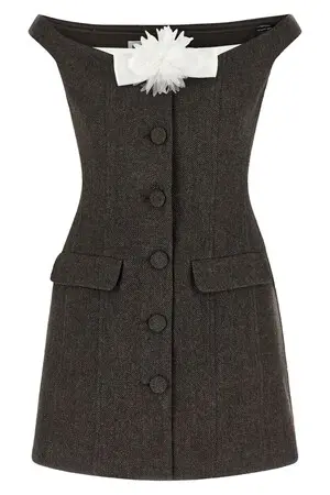 SELF-PORTRAIT Bardot Neckline Dress