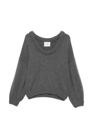 LISA YANG Doria Cashmere Sweater - Gray