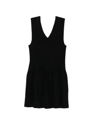 LISA YANG Cashmere Knit Mini Dress - Black