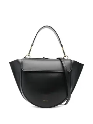 WANDLER Hortensia Small Leather Shoulder Bag - Black