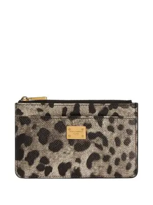 Dolce & Gabbana Leo Print Card Holder