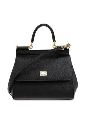 Dolce & Gabbana Sicily Small Bag Stampa Dauphine - Black
