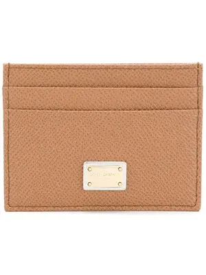 Dolce & Gabbana Leather Card Holder - Brown