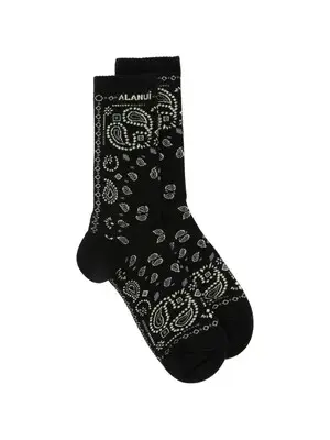 Alanui Bandana Socks - Black