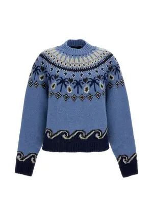 Alanui Sweet Winter Sweater - Light Blue