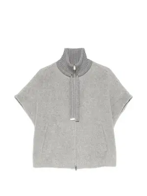 Herno Alpaca Cape - Gray