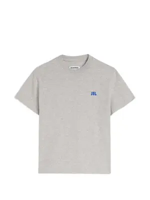 JIL SANDER Embroidered Logo T-shirt - Gray