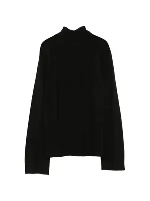 Alpha Studio High Neck Pullover - Black