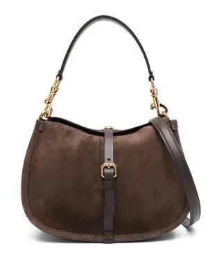 Etro Suede Medium Shoulder Bag - Brown