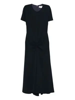 Victoria Beckham Short Sleeve Midi Dress - Blue